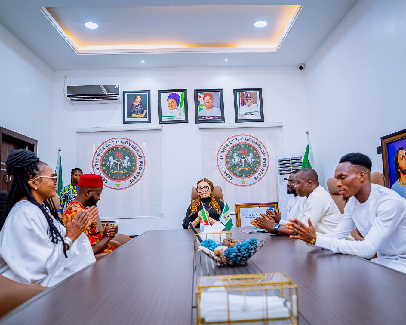 STONE MAGAZINE EXECUTIVES PAY COURTESY VISIT TO IMO FIRST LADY, HER ...